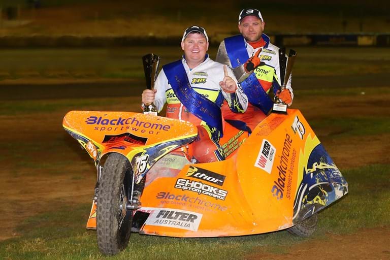 Mark Plaisted/Ben Pitt win SA Sidecar Championship - March 2019