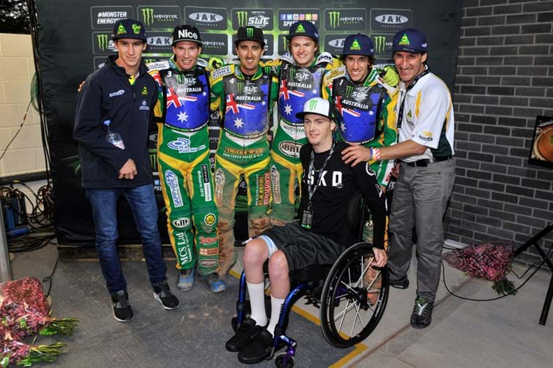 Darcy Ward at Gillman Speedway for World Cup Fundraiser - August 2016